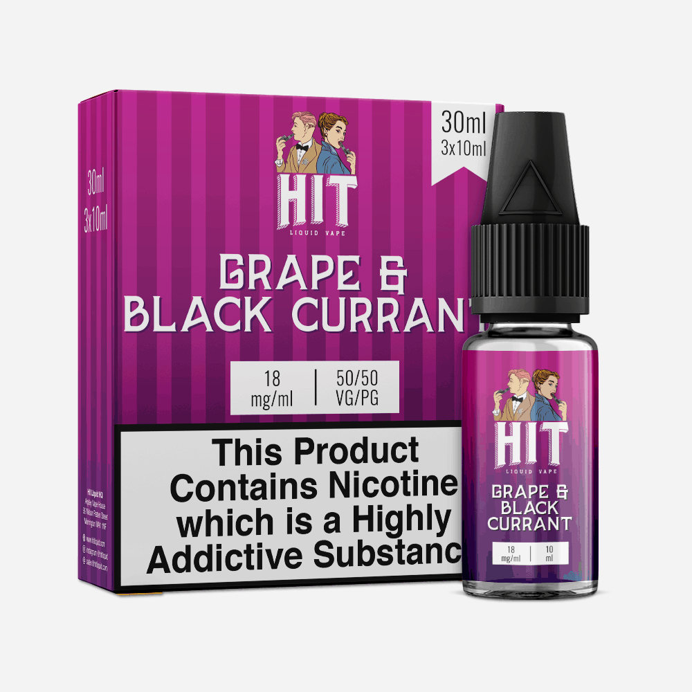 Grape & Black Currant 3 Pack (10ml x 3) - Hit Liquid